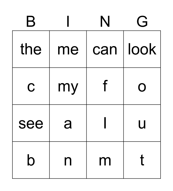 FUNdations BINGO Card