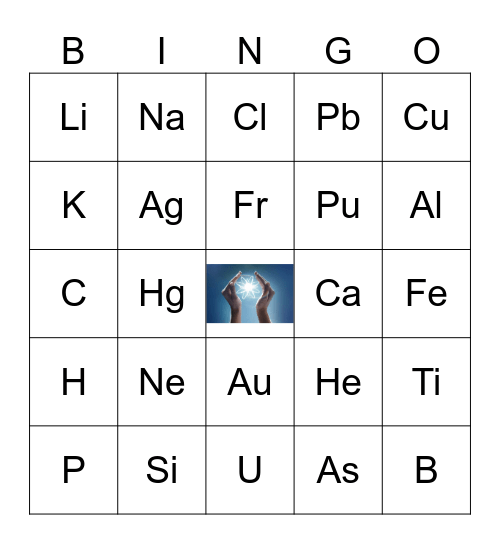 Element Bingo Card
