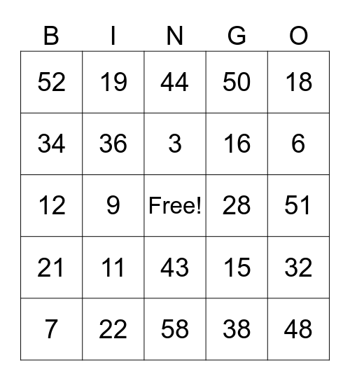 Audrey Yeboah-Addo Bingo Card