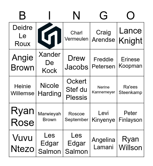 One Digital Media Legends Bingo Card