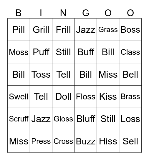 FLSZ Rule Bingo Card