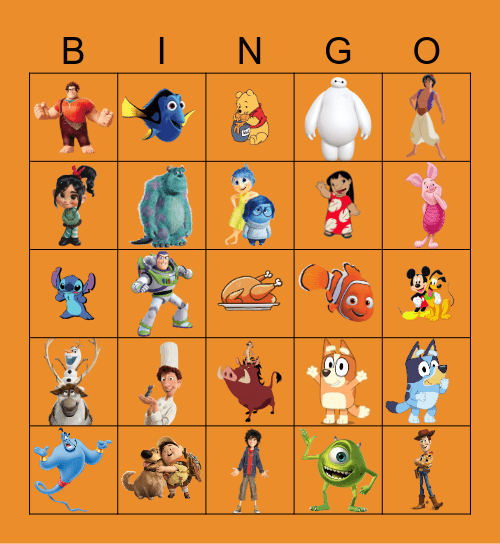 Imagine Fun Friendsgiving Bingo Card