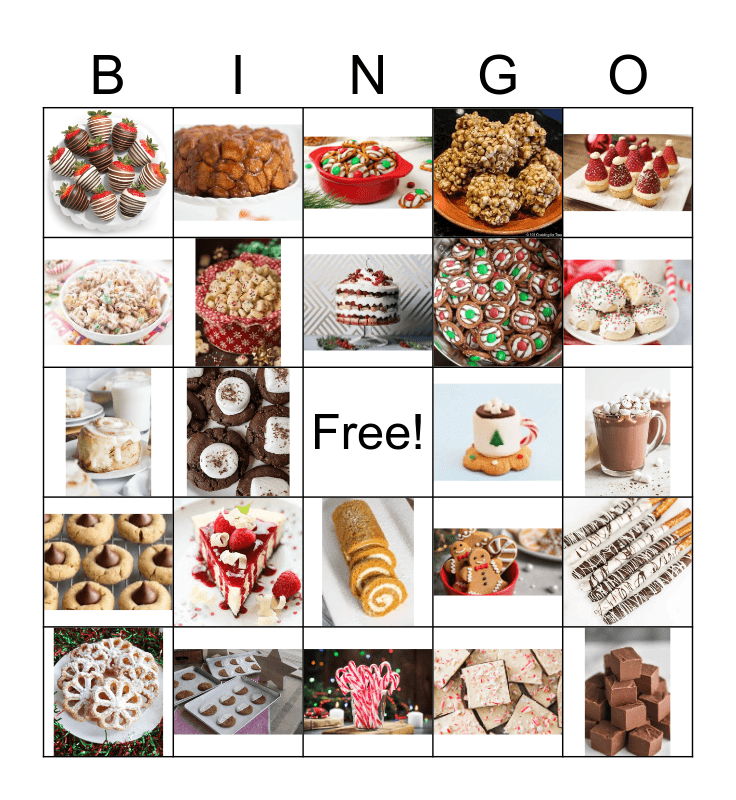 Holiday Sweets! Bingo Card