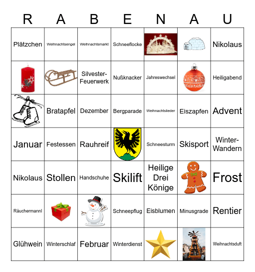 WINTERBINGO Card