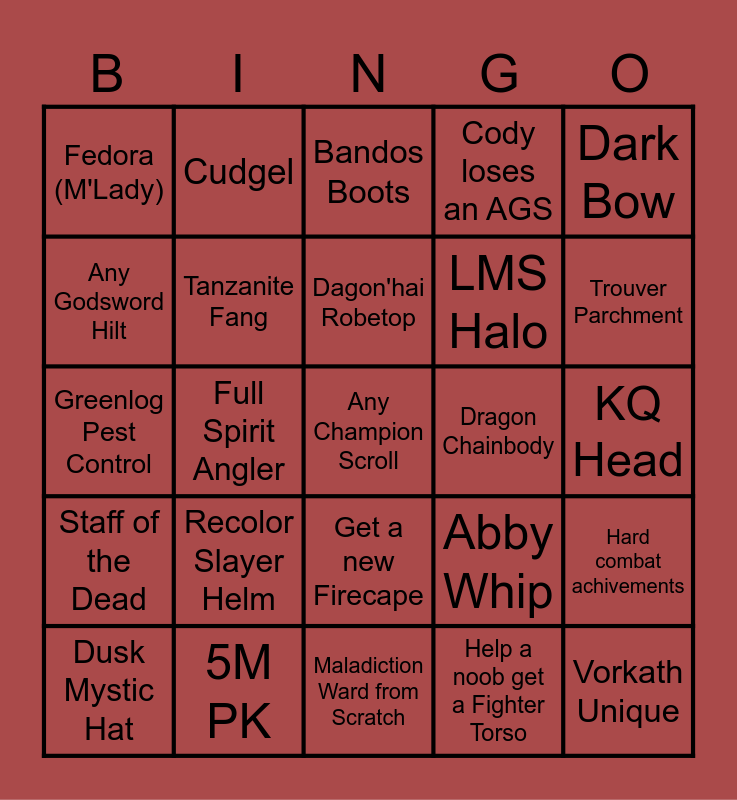 10 Bingo Card