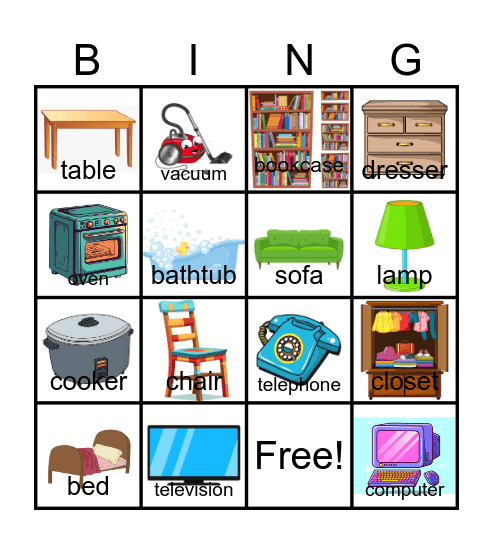 What do you have? Bingo Card