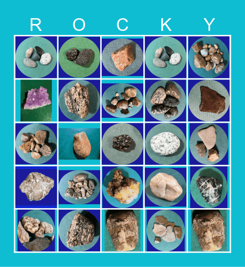 Rocky Rocks Bingo Card