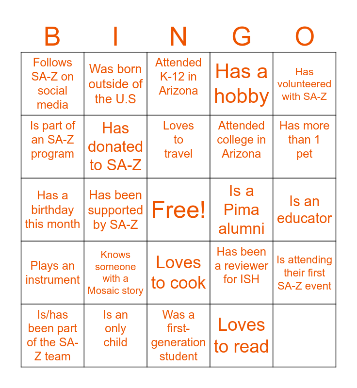 Prop 308 Celebration Bingo Card