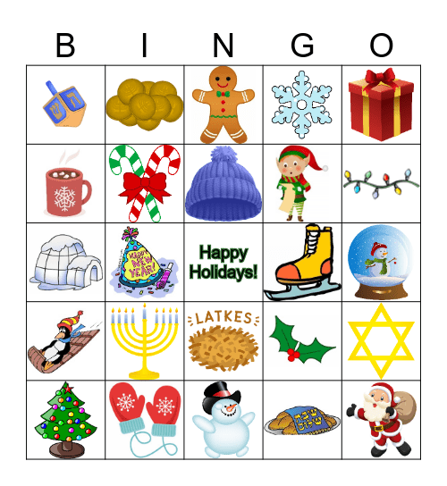 Holiday Bingo Card