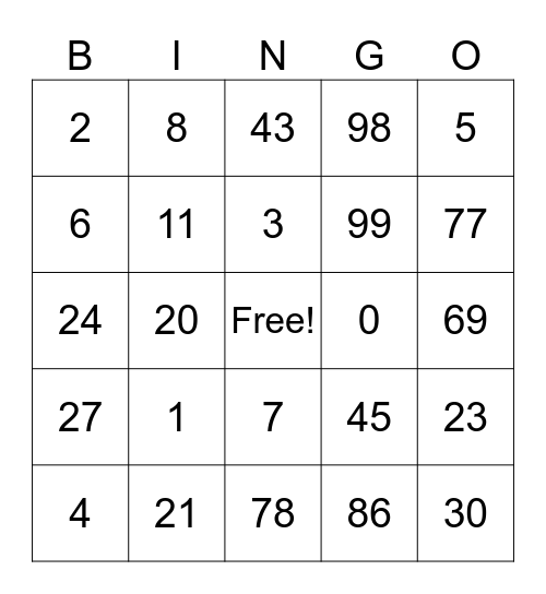 MONTEAGUDO, ACE FRANCIS J. Bingo Card