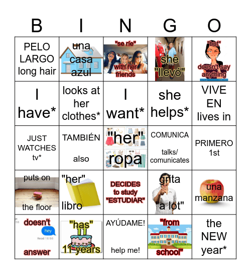 Pobre Ana Capítulo 1 Bingo Card