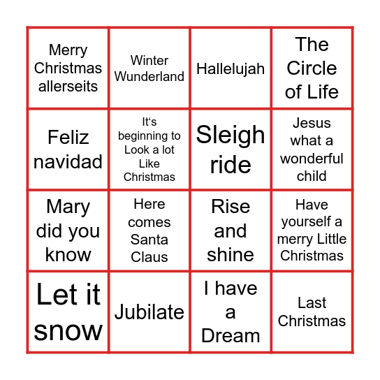 Gospel Voices Bingo Card