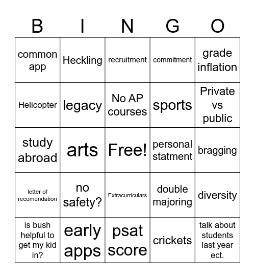 College Kick OFF Bingo Card college-kick-off-bingo-card