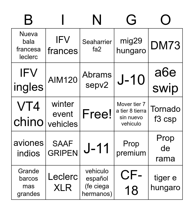 Devstream Bingo Card