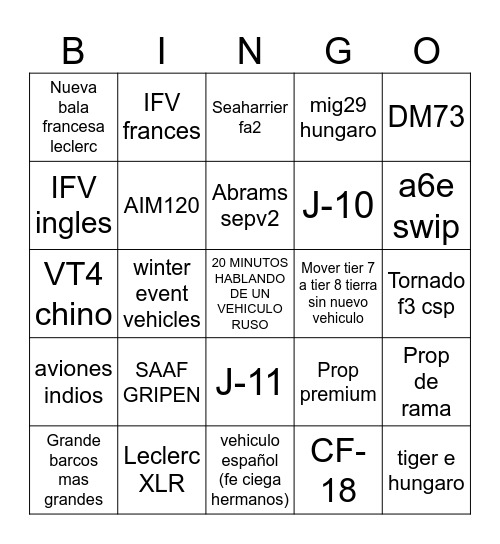 Devstream Bingo Card