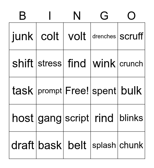 Wilson Book 2 Review Bingo Card