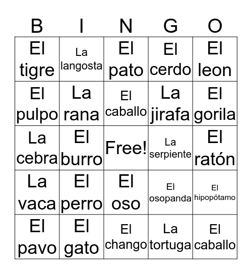 Bingo de Sílabas Directas | Syllables Bingo in Spanish by