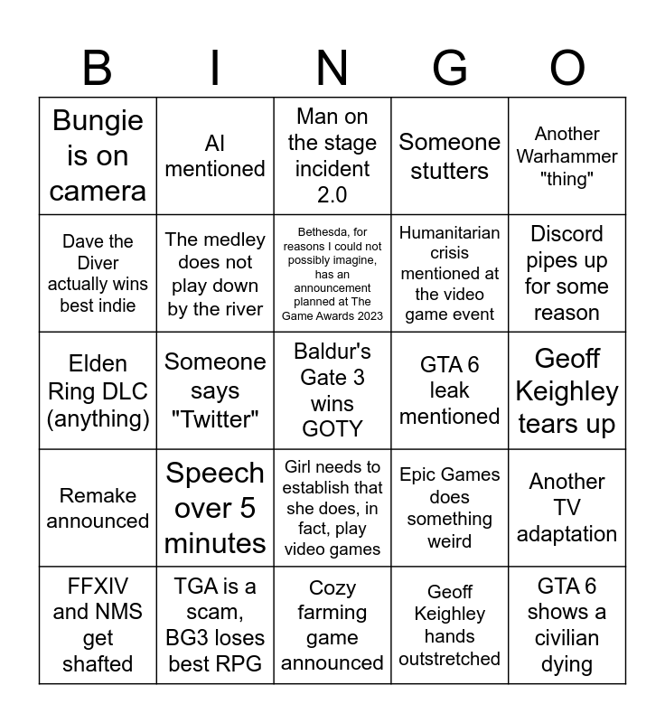 This Again Bingo Card
