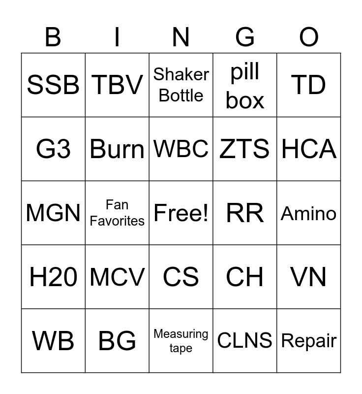 CS Bingo 5 Bingo Card