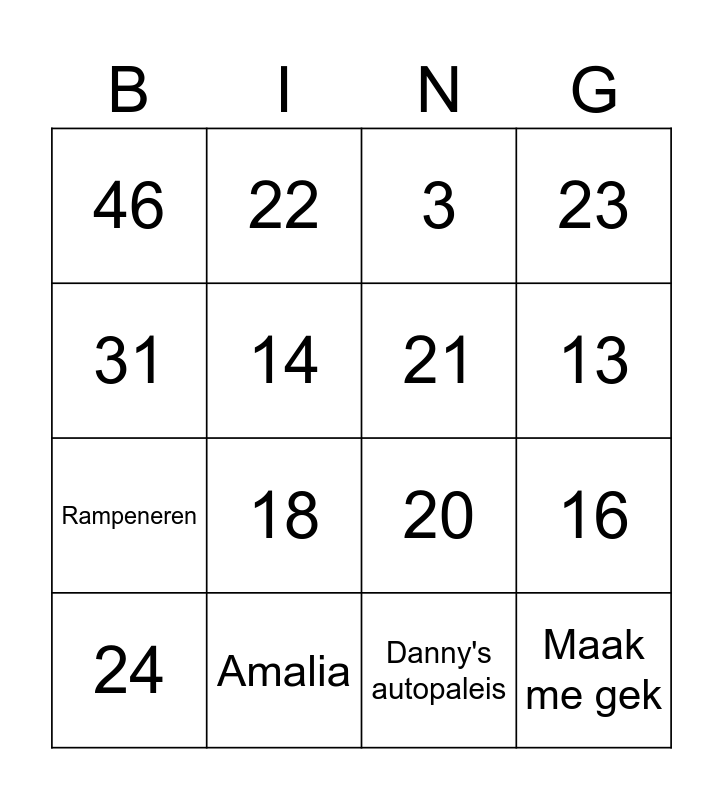 Super-gave-oud-en-nieuw-bingo-show Bingo Card