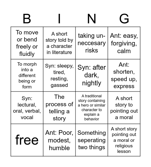 Honors humanaties vocab #14 Bingo Card