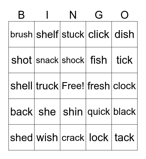 Lessons 44 and 45 mixed Bingo Card