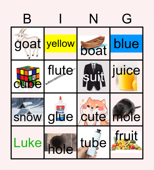 Unit 3 and 4 - Phonics Bingo Card