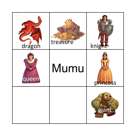 Story Time Bingo Card