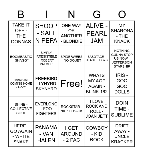 RANDOM PICKS 2.0 Bingo Card
