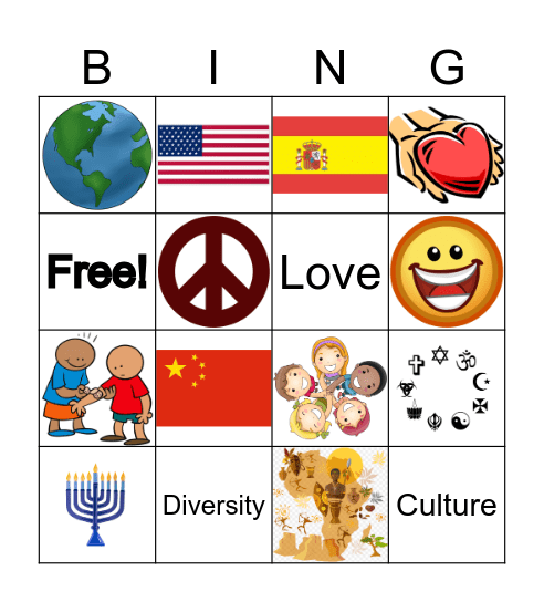 Diversity Bingo Card
