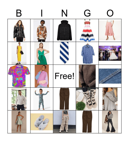 Element of Fashion Design Bingo Card