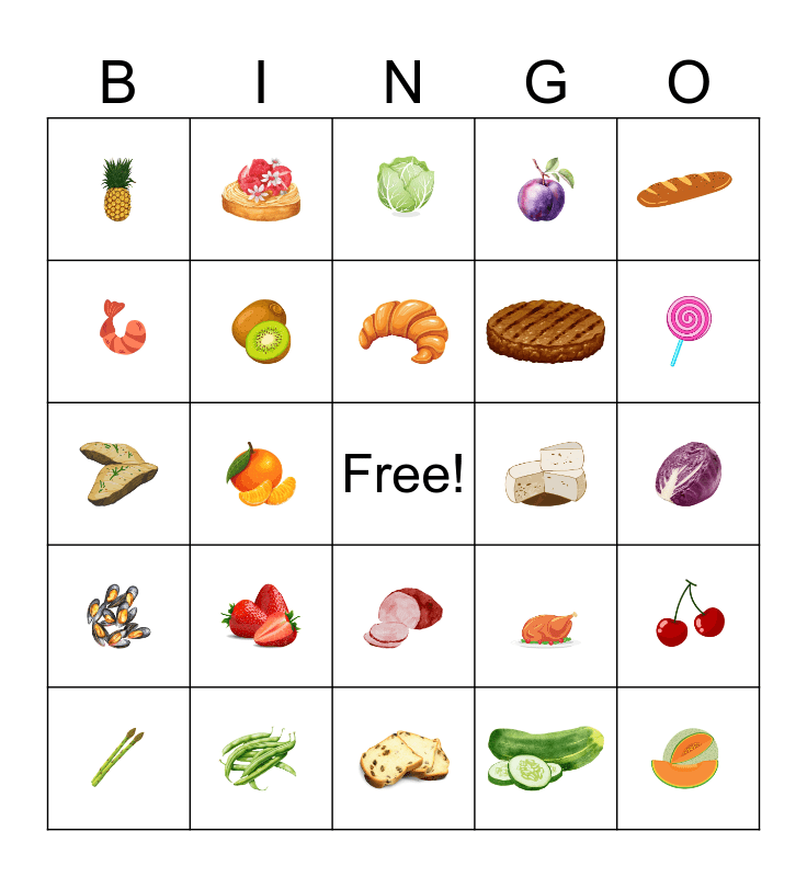 Naar de markt Bingo Card