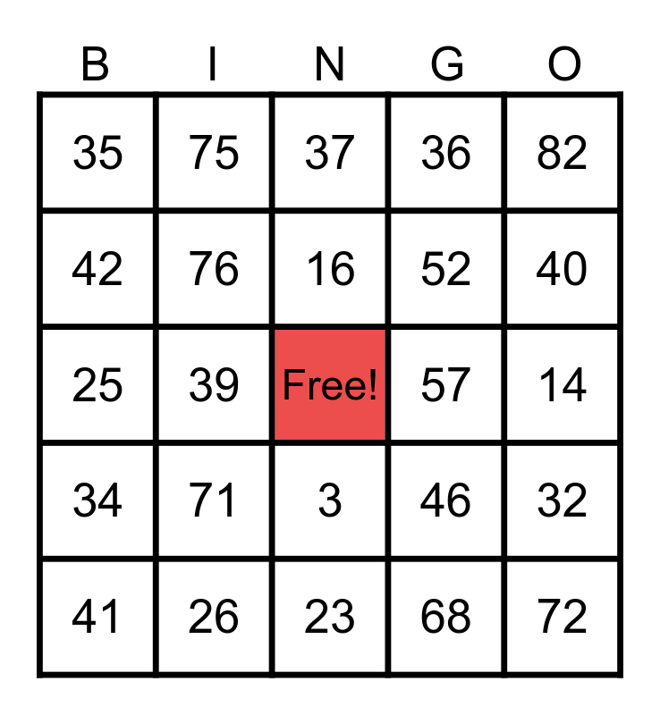 ΣΟΥΛΑ 2024 Bingo Card