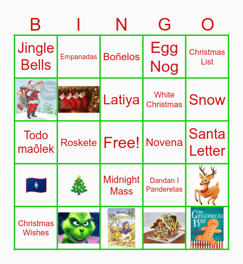 Christmas Bingo 2023 Bingo Card