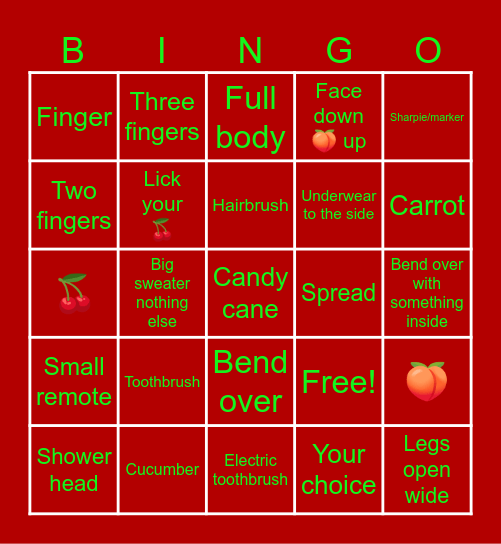 DM Bingo Card
