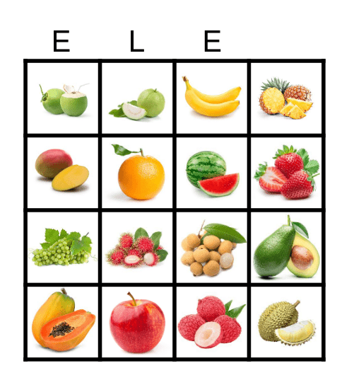 ELE Discovery Day Bingo Card