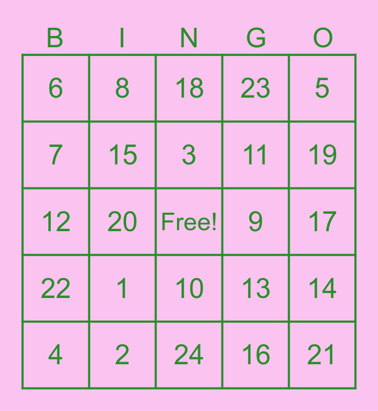 GN BINGO 2024 - Round TWO Bingo Card