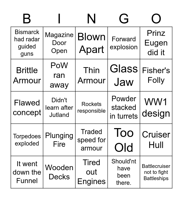 HOOD Myth BINGO Card