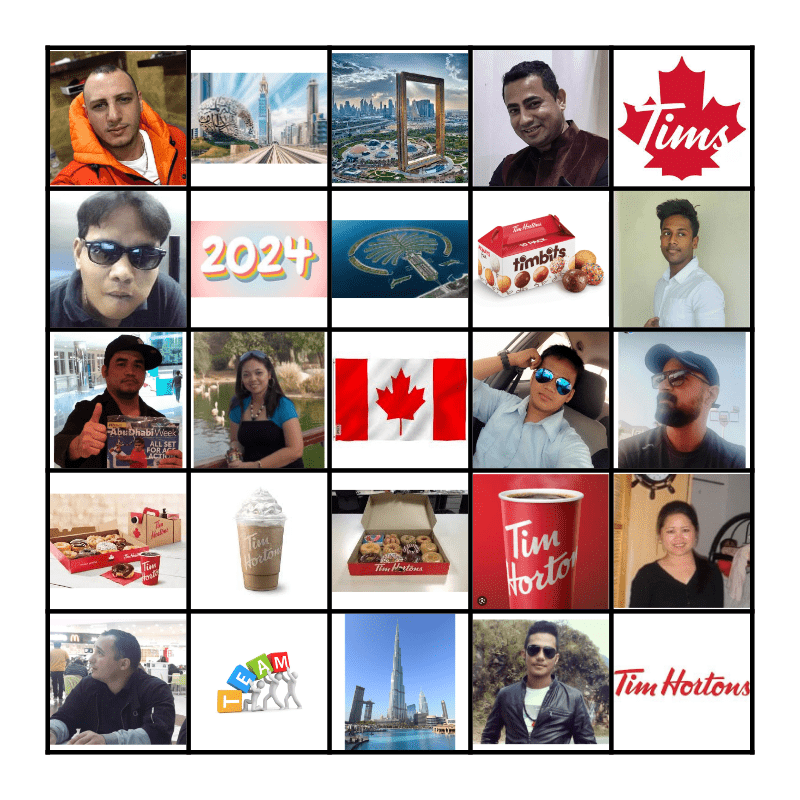 TIM'S BINGO 2024 Bingo Card