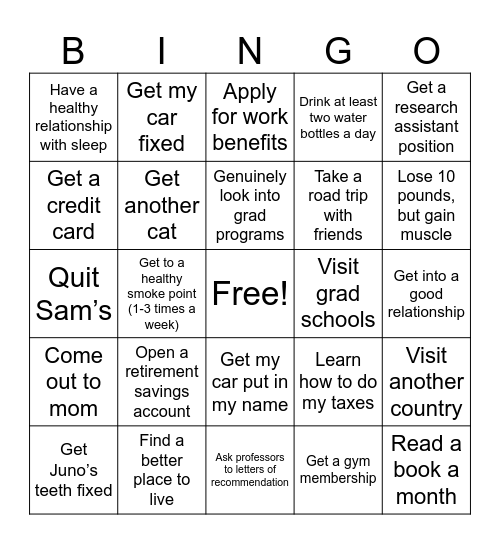 Untitled Bingo Card Untitled Bingo Card