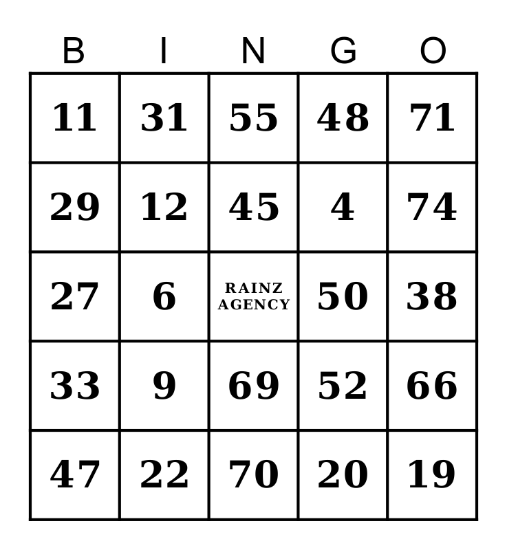 𝐇𝐚𝐩𝐩𝐲 𝟏𝐬𝐭 𝐌𝐨𝐧𝐭𝐡𝐬𝐚𝐫𝐲 𝐑𝐚𝐢𝐧𝐳𝐀𝐠𝐞𝐧𝐜𝐲 Bingo Card