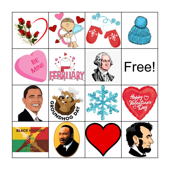 FEBRUARY BINGO Card