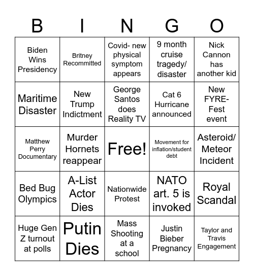 2024 BINGO Card