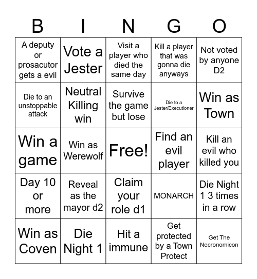 Untitled Bingo Card Untitled Bingo Card