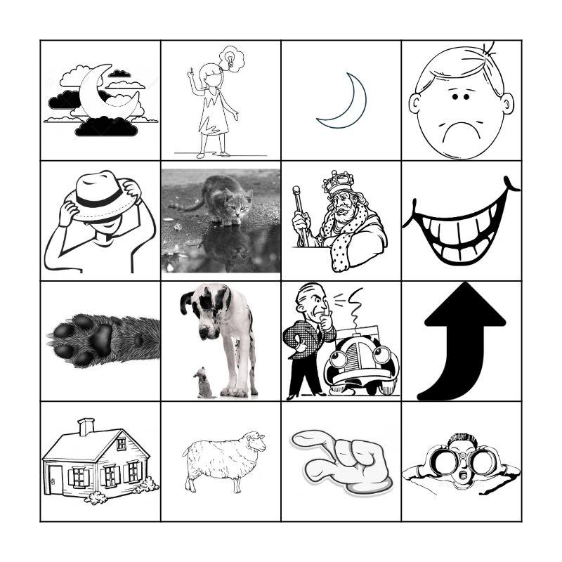Chat et la Lune (side 2) Bingo Card