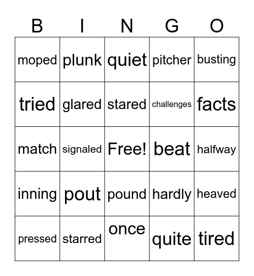 Corrective Reading B2 Words From L 13 14 Bingo Card Corrective Reading B2 Words From L 13 14 Bingo Card