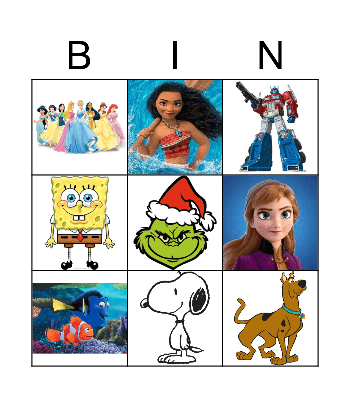 BINGO, WEEK 74, SUNDAY Bingo Card