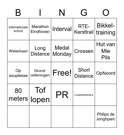 RTE-BINGO Card