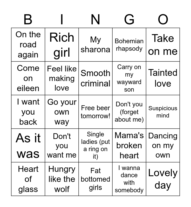 Covers 2 Bingo Card