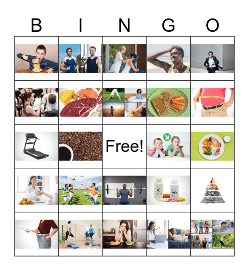 El bienestar Bingo Card